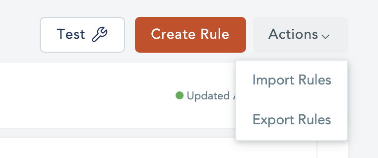 Importing and Exporting Rules – TeamPay