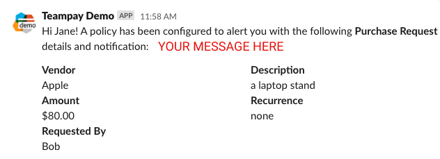 Available "Actions" in Rules – TeamPay