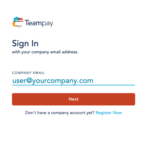 Logging in via Slack SSO – TeamPay